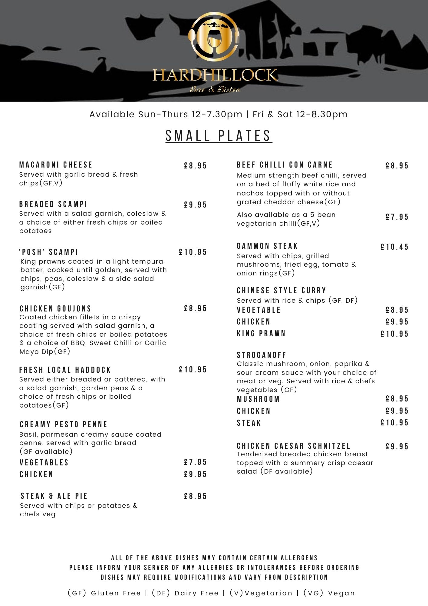 Food & Beverages - Elgin Golf Club